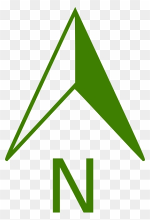North Arrow Symbols Green