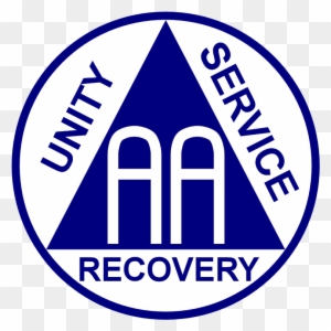 Aa Logo Blue White - Alcoholics Anonymous - Free Transparent PNG ...