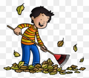 Animated Raking Leaves