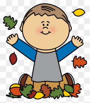 Kids Raking Leaves Clipart Black And White