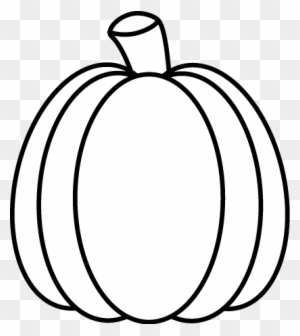 Tall Pumpkin Outline Clipart Food