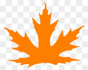 Bright Orange Leaf Clip Art - Maple Leaf Clip Art - Free Transparent ...