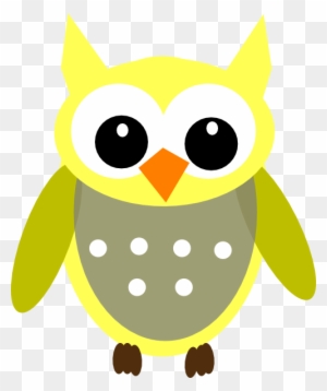 Cute Baby Owl Clipart Yellow Clip Art At Clker Com - Green And Yellow ...
