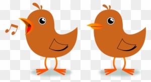 Singing - 2 Little Dicky Birds Clipart - Free Transparent PNG Clipart ...