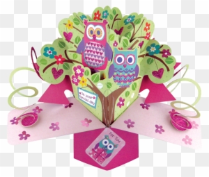 Owls - Owl Pop Up Card - Free Transparent PNG Clipart Images Download