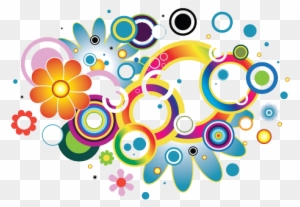 Vector Colorful Flowers - Colorful Floral Design Png - Free Transparent ...