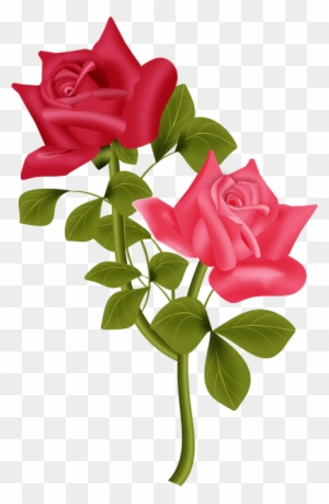 Sound Of Love - Two Flowers Clip Art - Free Transparent PNG Clipart Images Download