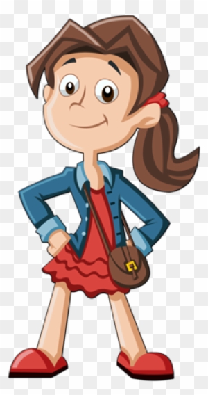 Dibujos Dede Chica - Cartoon Girl With Transparent Background - Free ...