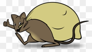 Free Delivery Mouse - Mouse In A Sack - Free Transparent PNG Clipart ...
