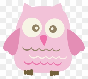 Pink Girl Owl Clipart