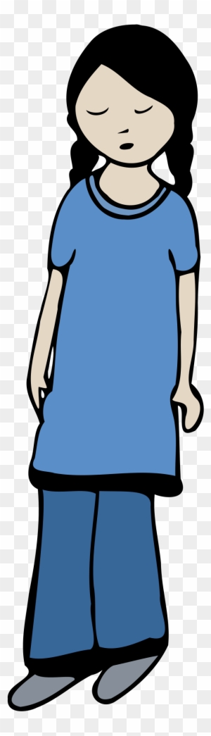 Sad Child Clipart Png - Cartoon Sad Girl Sitting - Free Transparent PNG ...