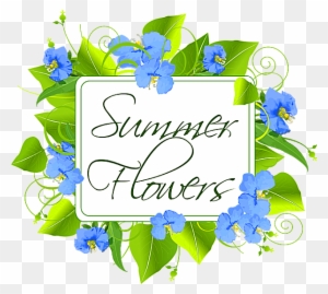 A Bouquet Of Summer Flowers Clip Art - Transparent Blue Mother's Day ...