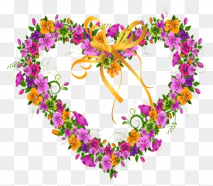 Clip Art - Flower Heart Watercolor Png - Free Transparent PNG Clipart ...