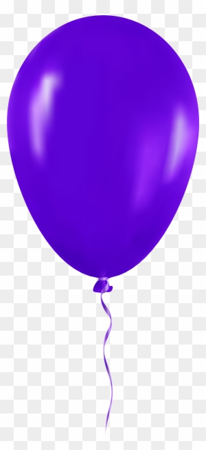 Balloon Clipart Oval - Purple Balloon Transparent Background - Free ...