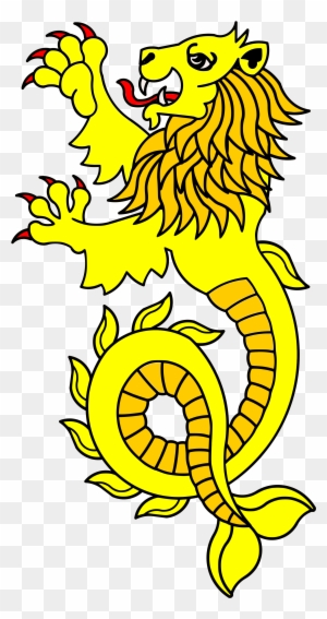 Lion Passant Guardant Or - Heraldic Lion Passant Guardant - Full Size ...