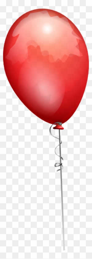 Red Balloon Long String Clip Art - Balloon On String Transparent - Free ...