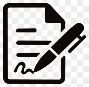 Contract Icon - Contract - Full Size PNG Clipart Images Download