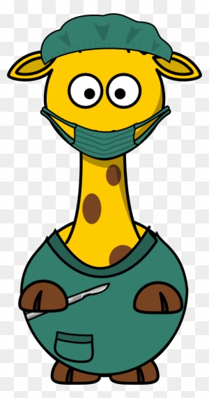 Cartoon Giraffe Doctor - Free Transparent PNG Clipart Images Download