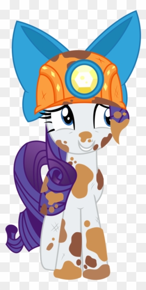 Sketchmcreations, Bow, Dirt, Dirty - Mlp Rarity Mining Helmet - Free ...