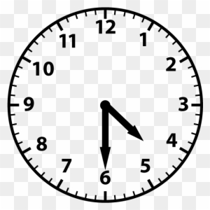 Half Past The Hour Clock Face Clip Art - Half Past 9 O Clock - Free ...