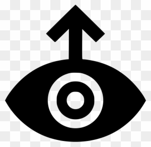 Eye Arrow Up Pointer Point Comments - Circle - Free Transparent PNG ...
