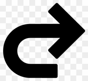 Curve Arrow Vector - Curved Arrow To The Right - Free Transparent PNG ...