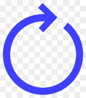 Big Image - Circle Arrow Icon Blue Png - Free Transparent PNG Clipart ...