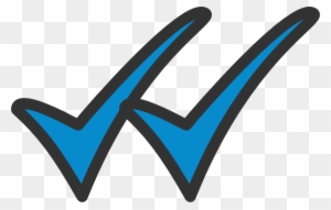 Double Checks 2015 Clip Art At Clker - Double Blue Check Mark - Free ...