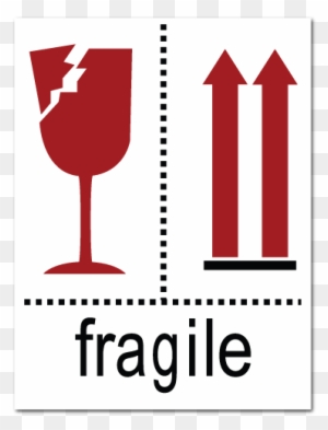 Fragile Sticker - Free Transparent PNG Clipart Images Download