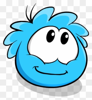 Blue Puffle Looking Up - Club Penguin Blue Puffle - Free Transparent ...