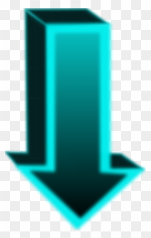 Arrow Clipart Teal Pencil And In Color - Cartoon Arrow Pointing Down ...