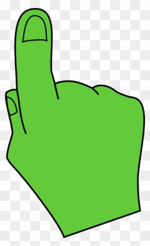 Pointing Hand Green Clip Art At Clker - Green Hand Pointing Clipart ...