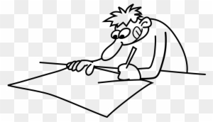 Writing By Hand - Cartoon Of Someone Drawing - Free Transparent PNG ...