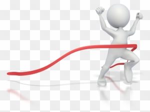 Stick Figure - Crossing The Finish Line Transparent - Free Transparent ...