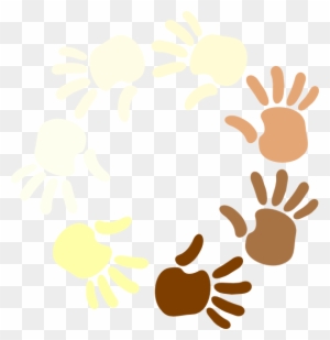 Circle Of Multicultural Hands Clip Art At Clker - Multicultural Clipart ...