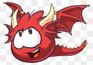 Puffle Dragon Dorado Hecho Por Calibri Cp By - Club Penguin Puffles ...