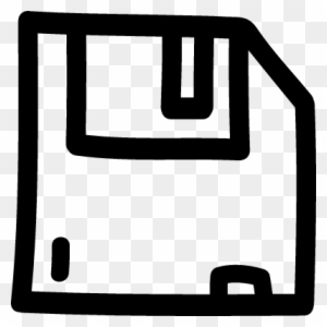 Save Hand Drawn Interface Floppy Disc Symbol Vector - Symbol - Free ...