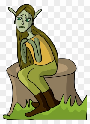 Elfen Clipart Sad - Fantasy Elf Cliparts - Free Transparent PNG Clipart ...