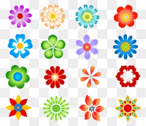 Flowers Vectors Png Image - Cute Flower Vector Png - Free Transparent ...