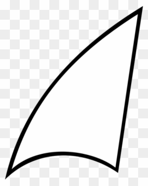 Shark Fin Line Drawing