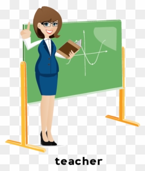 A Person Who Teaches Or Helps Others Learn Something - Cartoon - Free ...