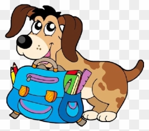 Dog At School - Free Transparent PNG Clipart Images Download
