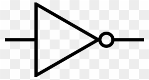 Symbol Of Not Gate - Free Transparent PNG Clipart Images Download