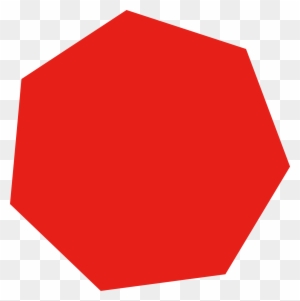 Unique Polygon Clip Art Medium Size - Red Heptagon - Free Transparent ...