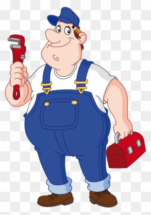 Cute Plumber Cartoon - Free Transparent PNG Clipart Images Download