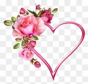 Purple Heart And Rose - Flowers Rose Blue Love - Free Transparent PNG ...