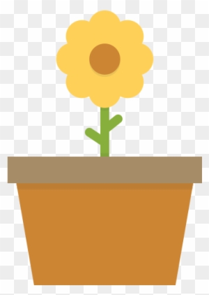 Flower Pot Icon - Growing Flower Icon Png - Free Transparent PNG ...
