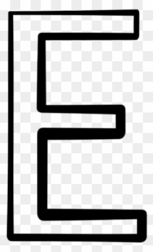 Blue Alphabet Letter E Clip Art - Capital Letter E Clipart - Free ...