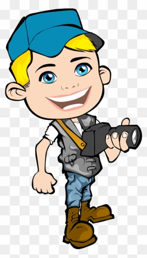 Vector Journalist Design Using Adobe Photoshop By - Journalist Cartoon ...