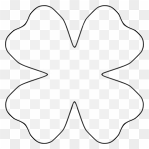 Flower, White, Plant, Four - Four Petal Flower Symbol - Free ...